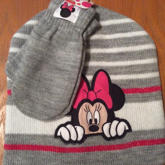 Disney | Accessories | New Minnie Mouse Disney Hat Mittens | Poshmark